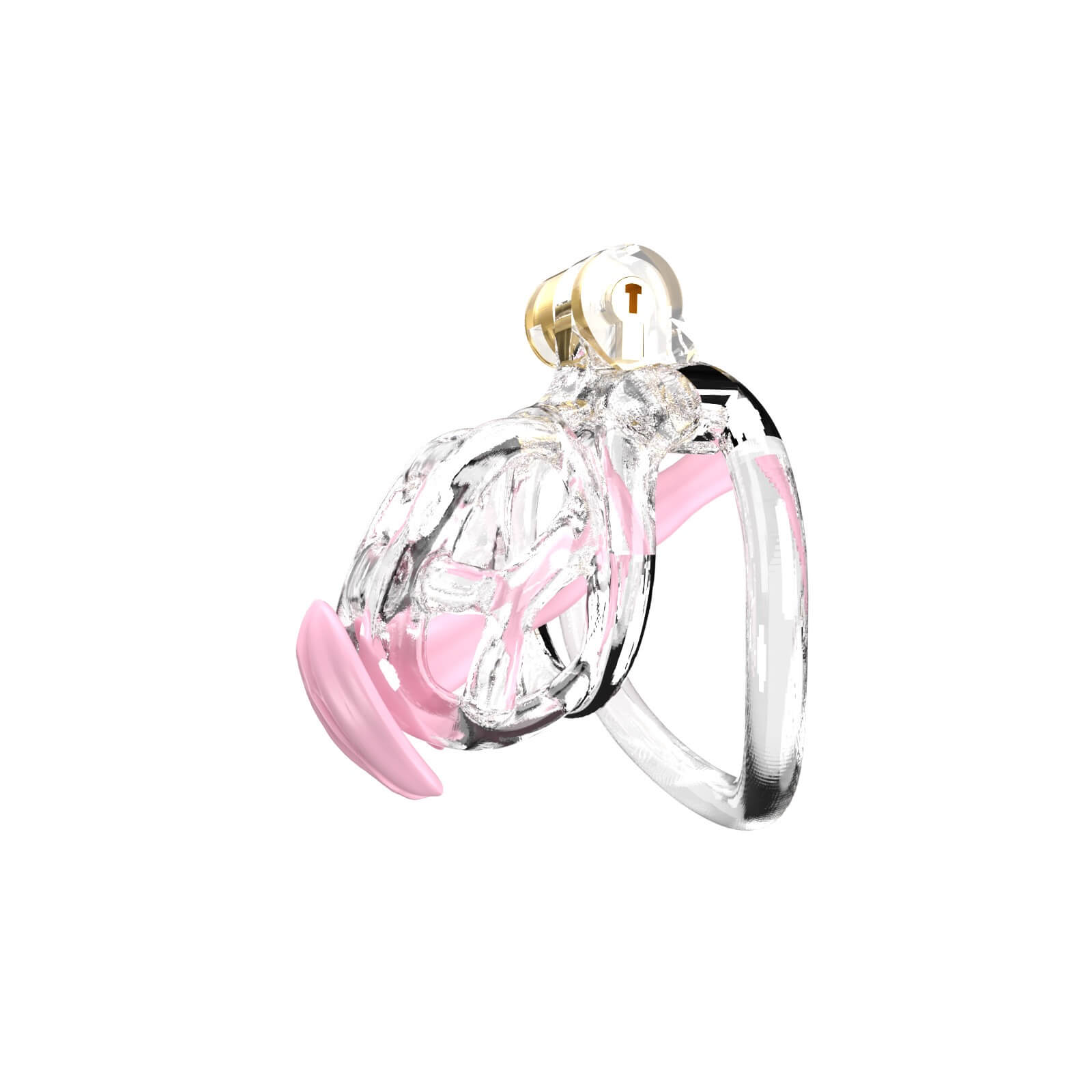 Transparent Cobra Nub Chastity Kit With Urethral – chastity-devices