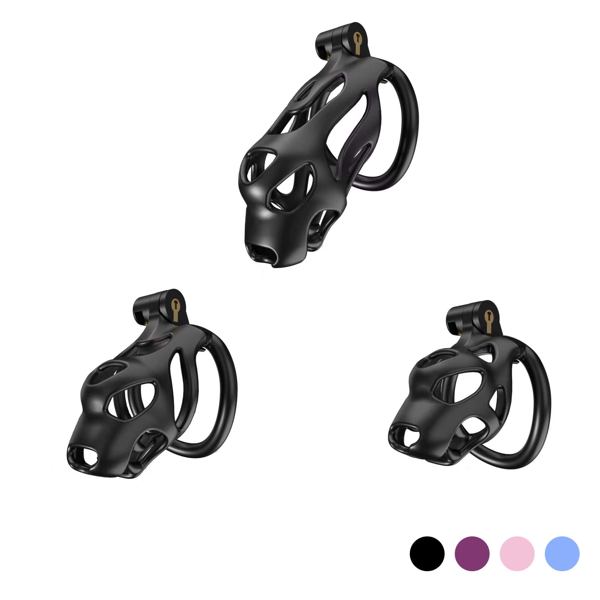 Cobra Dog Head Chastity Device With 4 Rings – chastity-devices