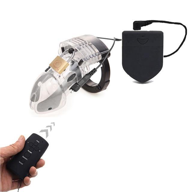 Elektrische Kuisheidskooi met Elektrostimulatie Box – chastity-devices