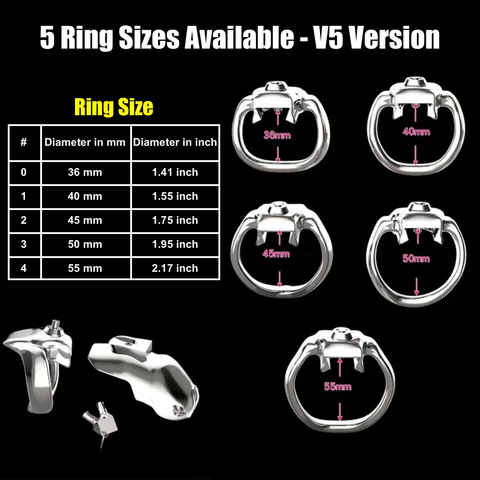 HT-V5 Stainless Steel Chastity Ring – chastity-devices