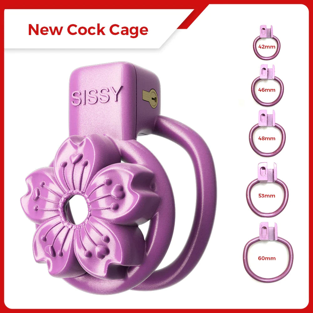 Purple SISSY Petal Chastity Cage – chastity-devices