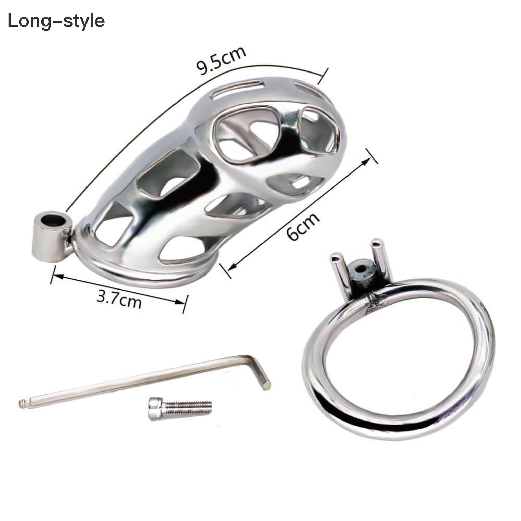 Buttonhole Lock Mamba Chastity Cage 2.56 to 3.74 inches Long – chastity ...