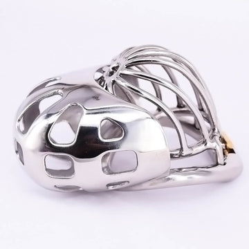 Male Cock Cage with Scrotum Testicle Pouch – chastity-devices